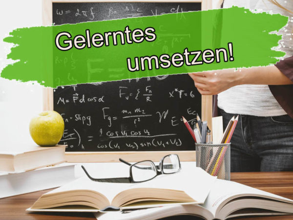 Das gelesene in die Tat umsetzen - KANN lesen erfolgreich machen?